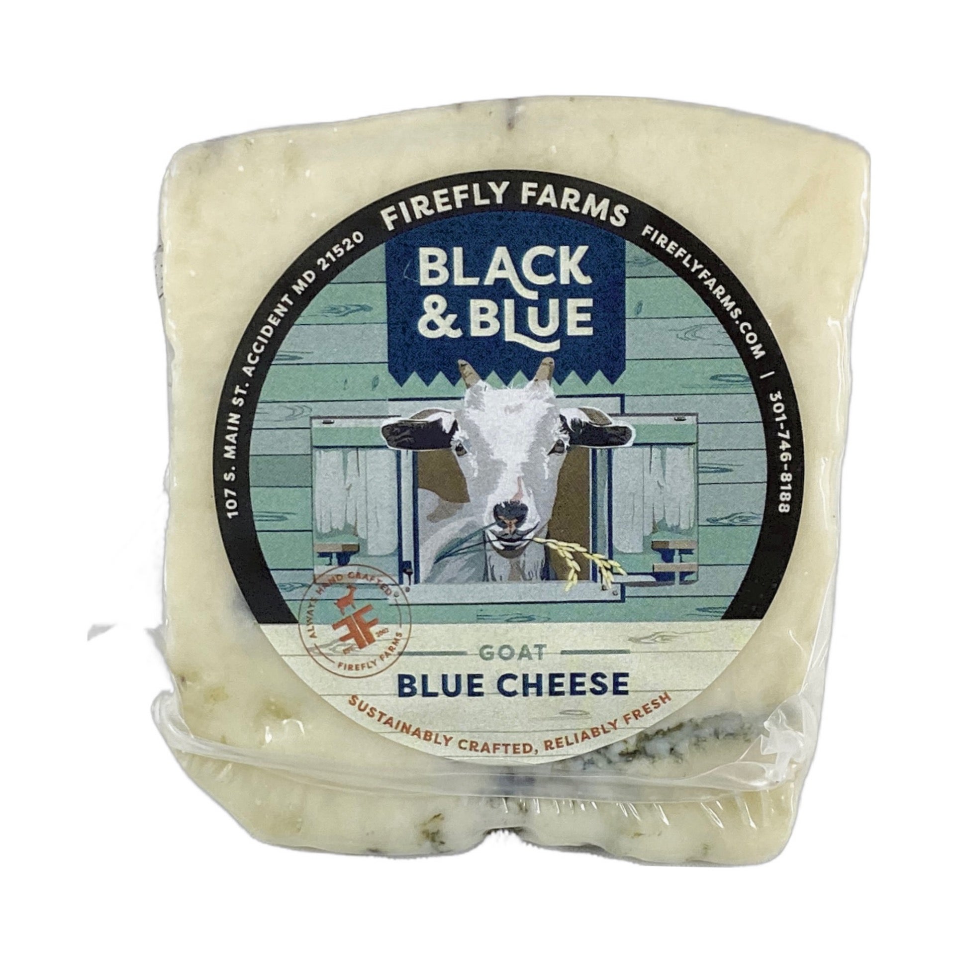 Firefly Farms Black & Blue Goat Blue Cheese | Fromage llc